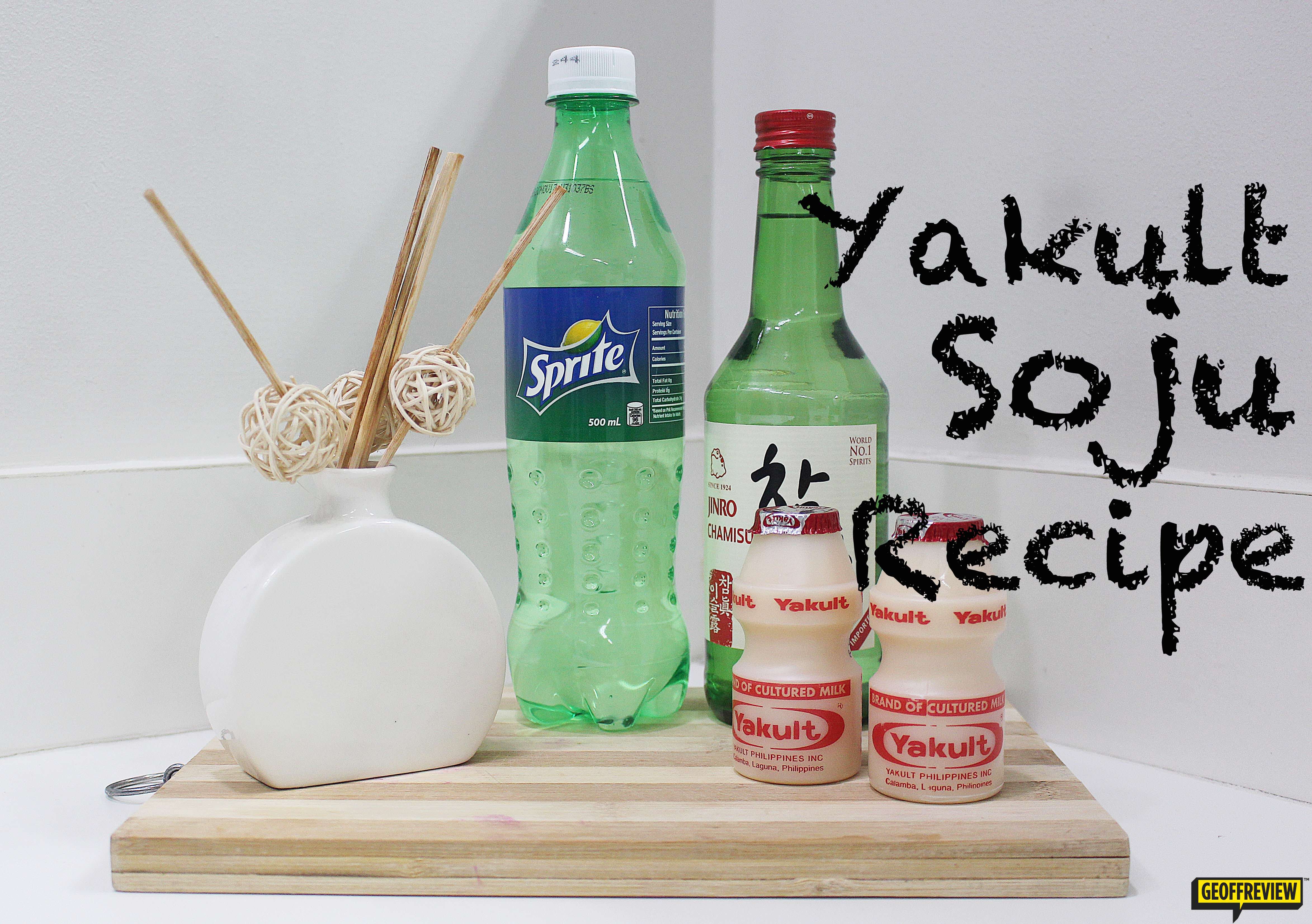 How To Make Yakult Soju Recipe (YAKULT MIX DRINK) - GeoffreviewGeoffreview