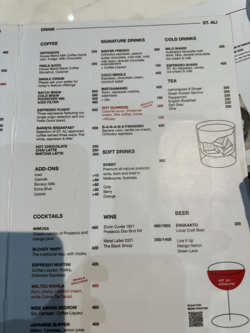 St Ali Coffee Manila Review: A Taste of Melbourne in Manila