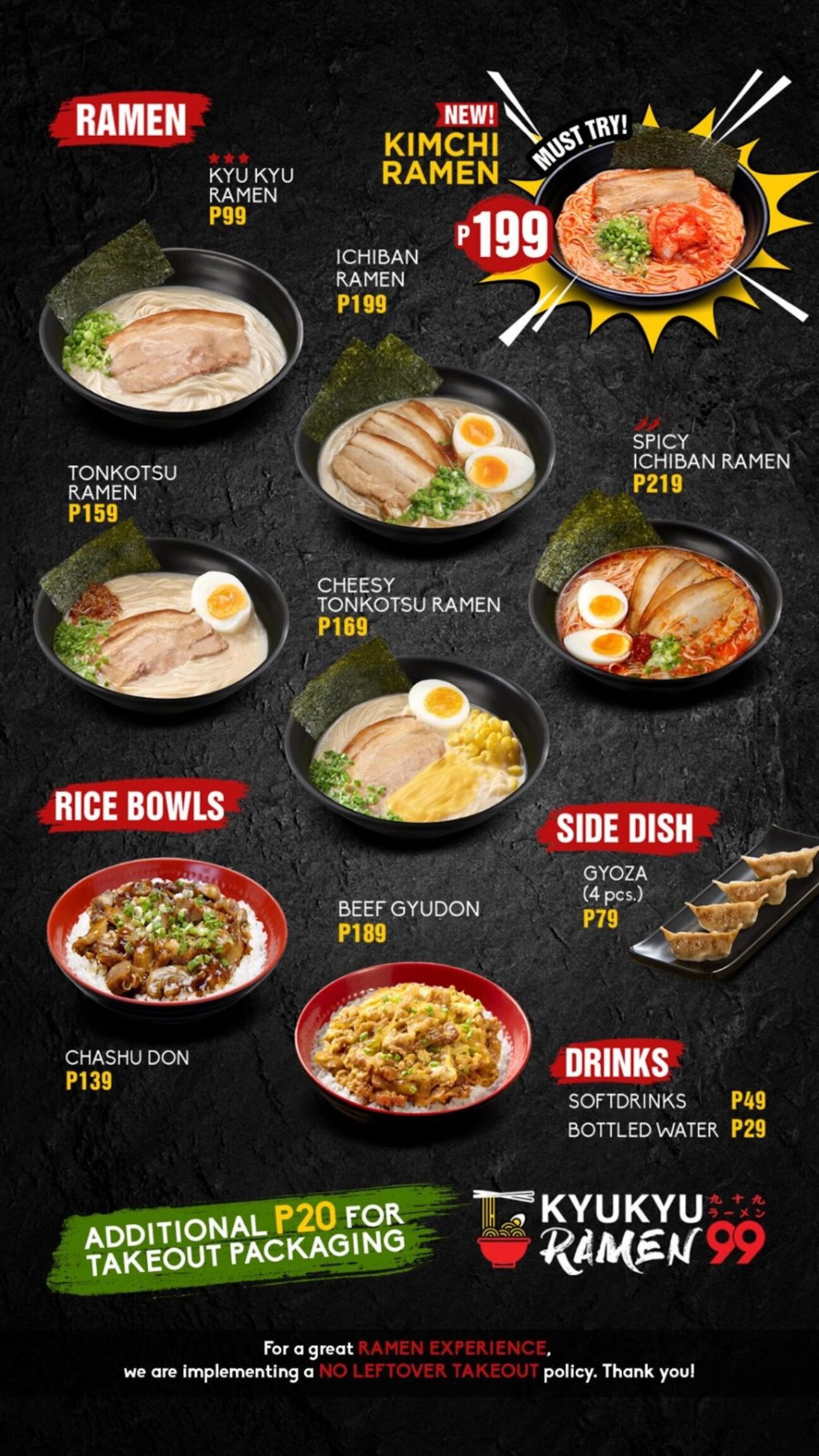 Kyukyu Ramen 99 Menu Review: Is the ₱99 Ramen Worth It? - Geoffreview